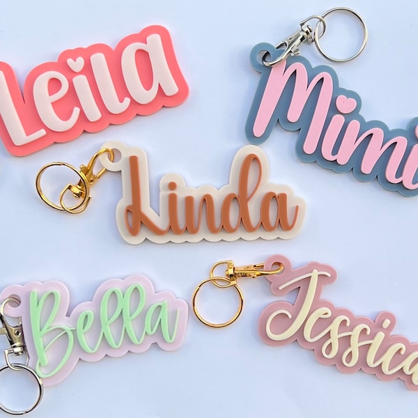 Name Keychain - Etsy