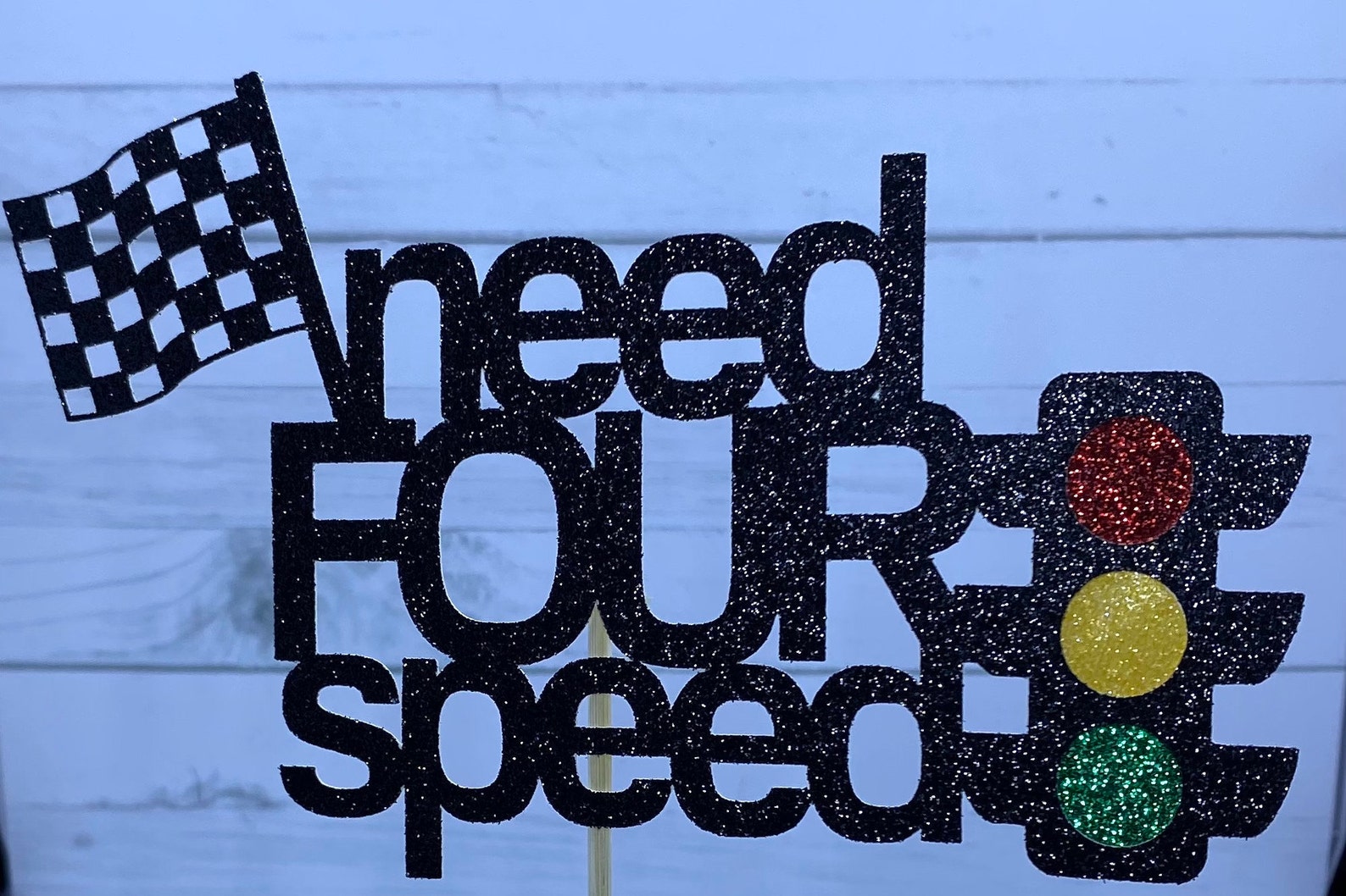 Fourth Birthday Cake Topper Needfourspeed Racing-4th | Etsy