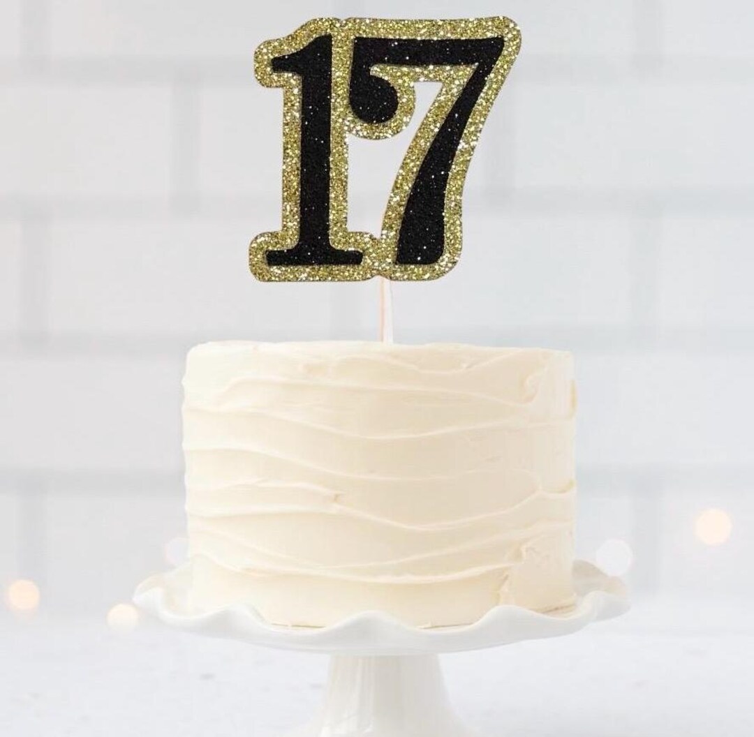 Birthday Number 17 Cake Topper - More Colors. 17 Cake Topper Teenager ...