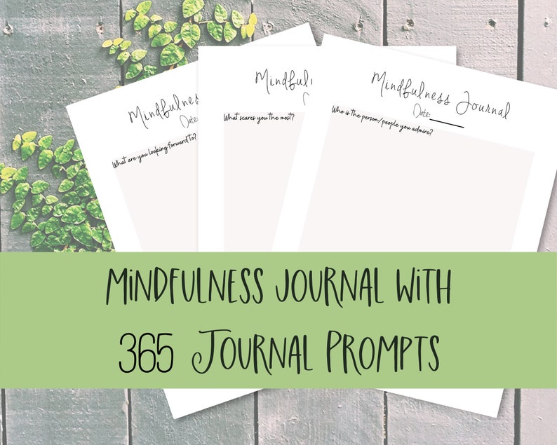Buy Printable Mindfulness Journal | 365 Journal Prompts Online in India ...