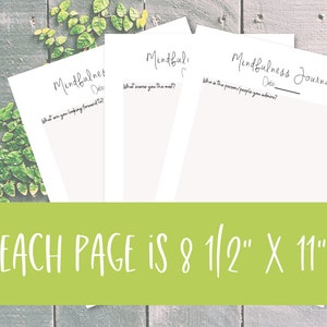 Printable Mindfulness Journal | 365 Journal Prompts - Etsy