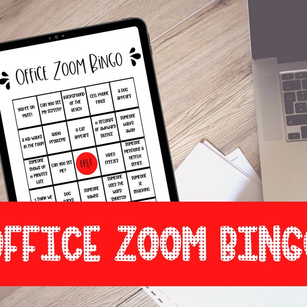 Office Zoom Bingo Printable - Etsy