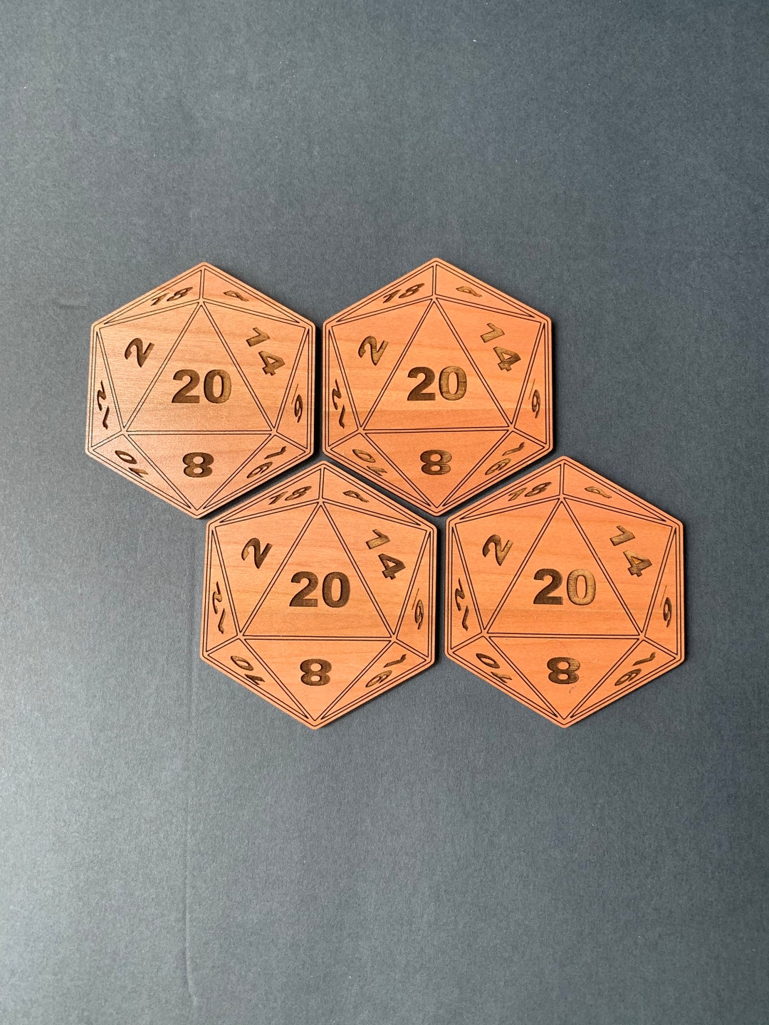 Critical Hit Coasters - Set of 4 - Etsy