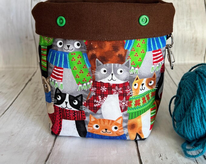 Cats Yarn Holder, Yarn Keeper, Yarn Storage, Yarn Skein Holders, Yarn ...