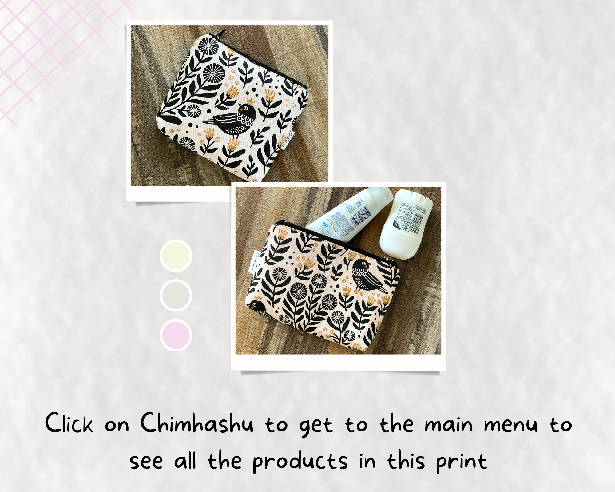 Cottagecore Period Bag, Sanitary Pad Pouch, Small Wet Bag, Cloth Pad ...