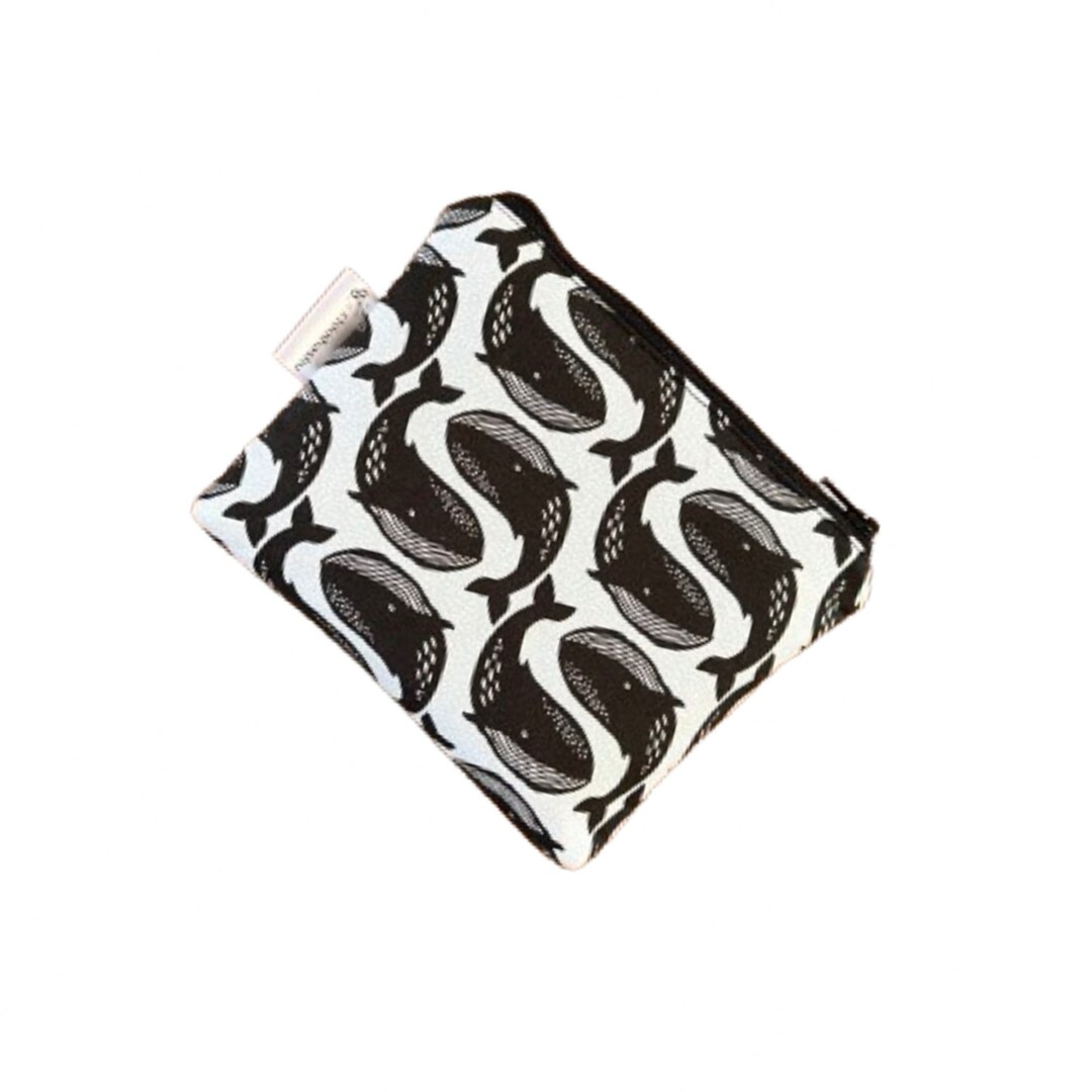 Whale Period Bag, Sanitary Pad Pouch, Small Wet Bag, Cloth Pad Wet Bag ...