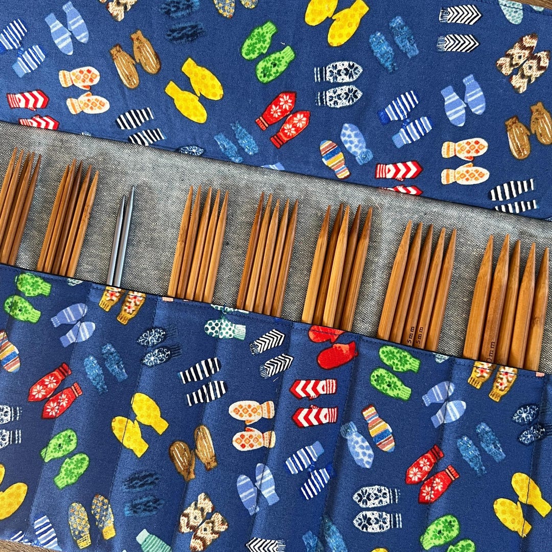 Knitting Needle Case, DPN Needle Case, Knitting Needle Holder, Knitting ...