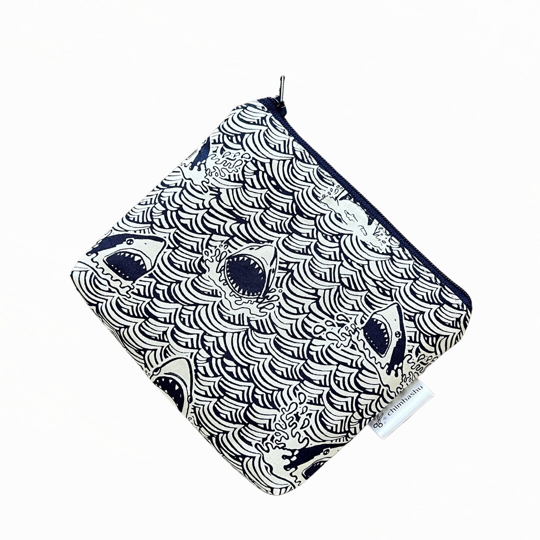 Shark Period Bag, Sanitary Pad Pouch, Small Wet Bag, Cloth Pad Wet Bag ...