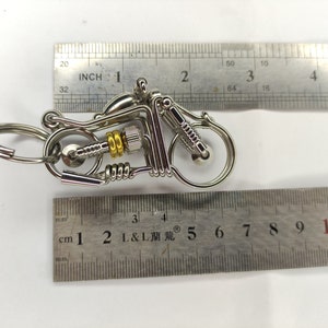 Motocycle Keychain, Motorcycle Key Chain,ctoom Handmade,wire Wrapped ...