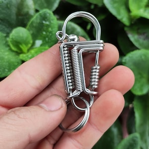 Minimalist Unique Wire Wrapped High Quality Stainless Steel Carabiner ...