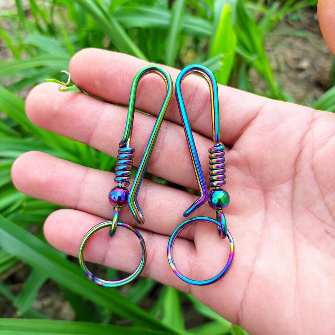 Rainbow Keychain,ctoom Keychain for Men,handmade Wire Wrapped Keychain ...