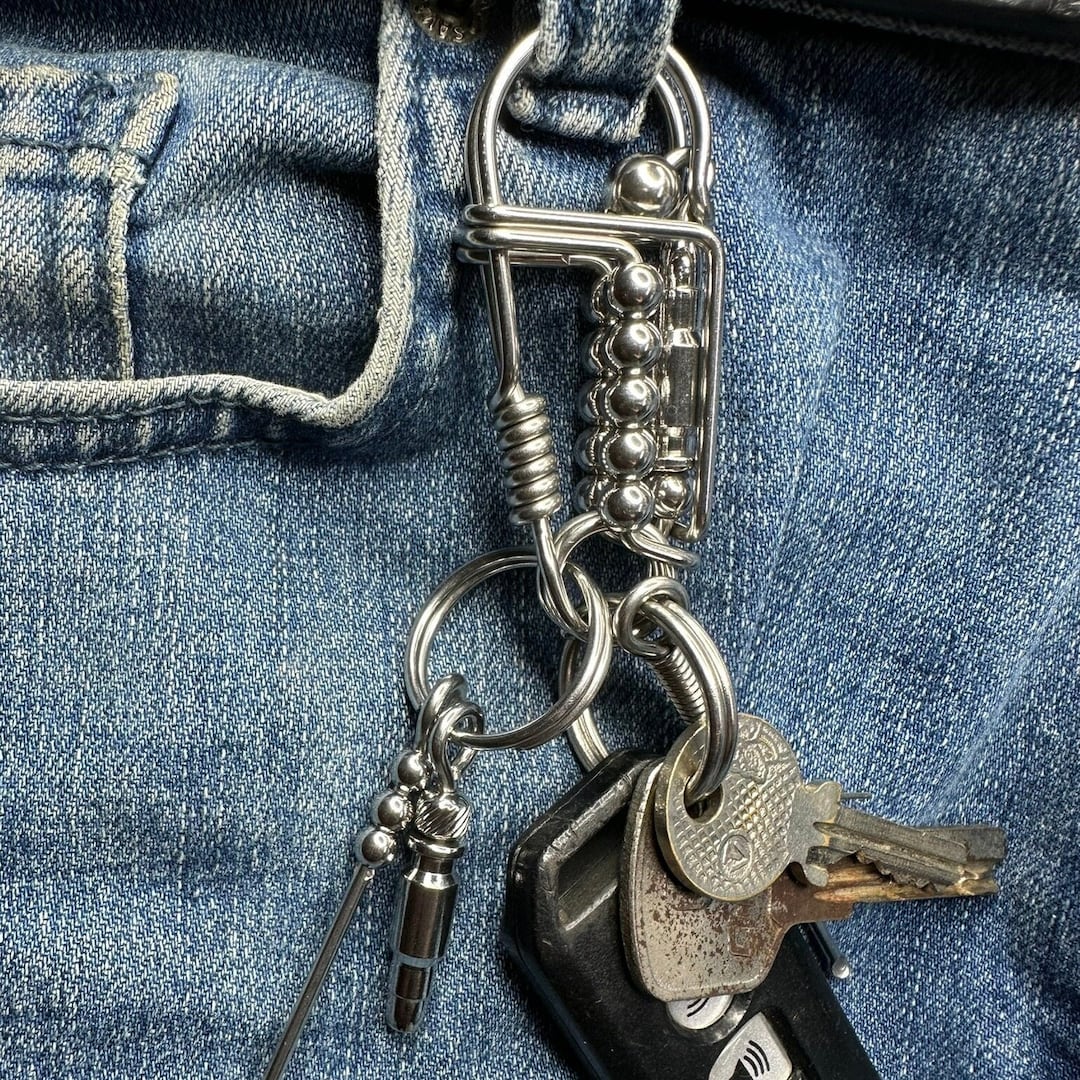 Ctoom Keychain for Men,handmade Wire Wrapped Keychain, Brass Keychain ...