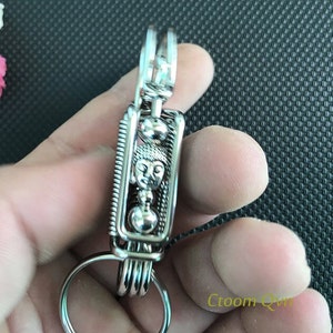 Handmade Wire Wrapped Keychain - Stainless Steel Keychain for Men - Etsy