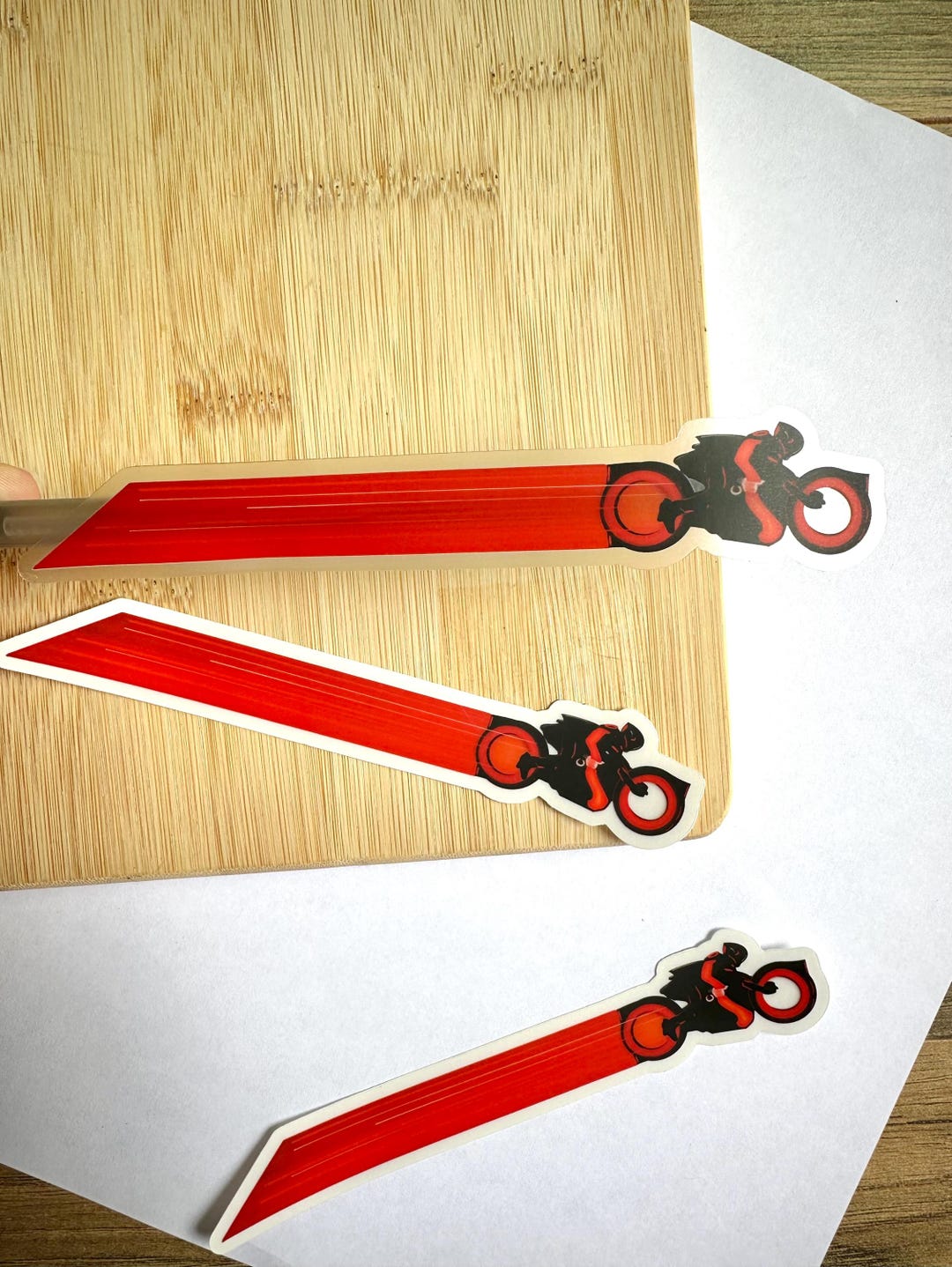 Tron Red Ares Light Cycle Vinyl Sticker, Disney Inspired - Etsy