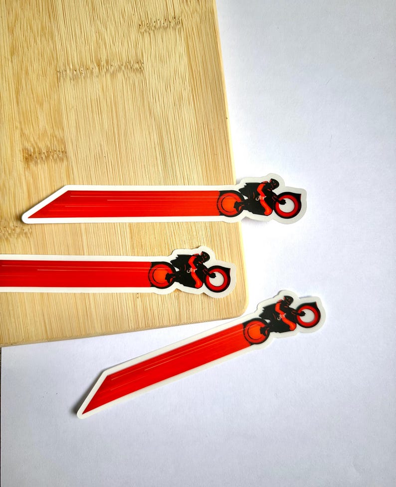 Tron Red Ares Light Cycle Vinyl Sticker, Disney Inspired - Etsy