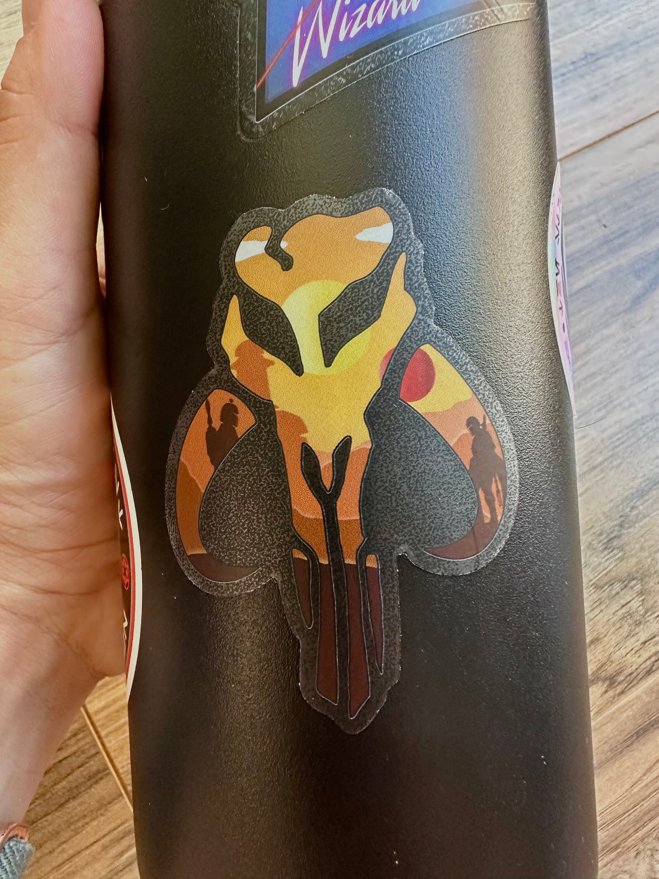 Mandalorian Mythosaur Skull Vinyl Sticker/ Boba Fett Din Djarin Star ...
