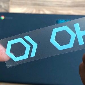 Tron ISO Symbol Male and Female Transparent Vinyl Sticker/ Water Bottle ...