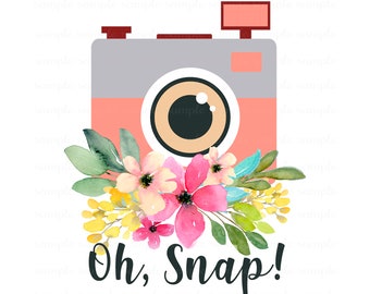 Oh Snap Camera Photographer Instant Digital Download - Etsy