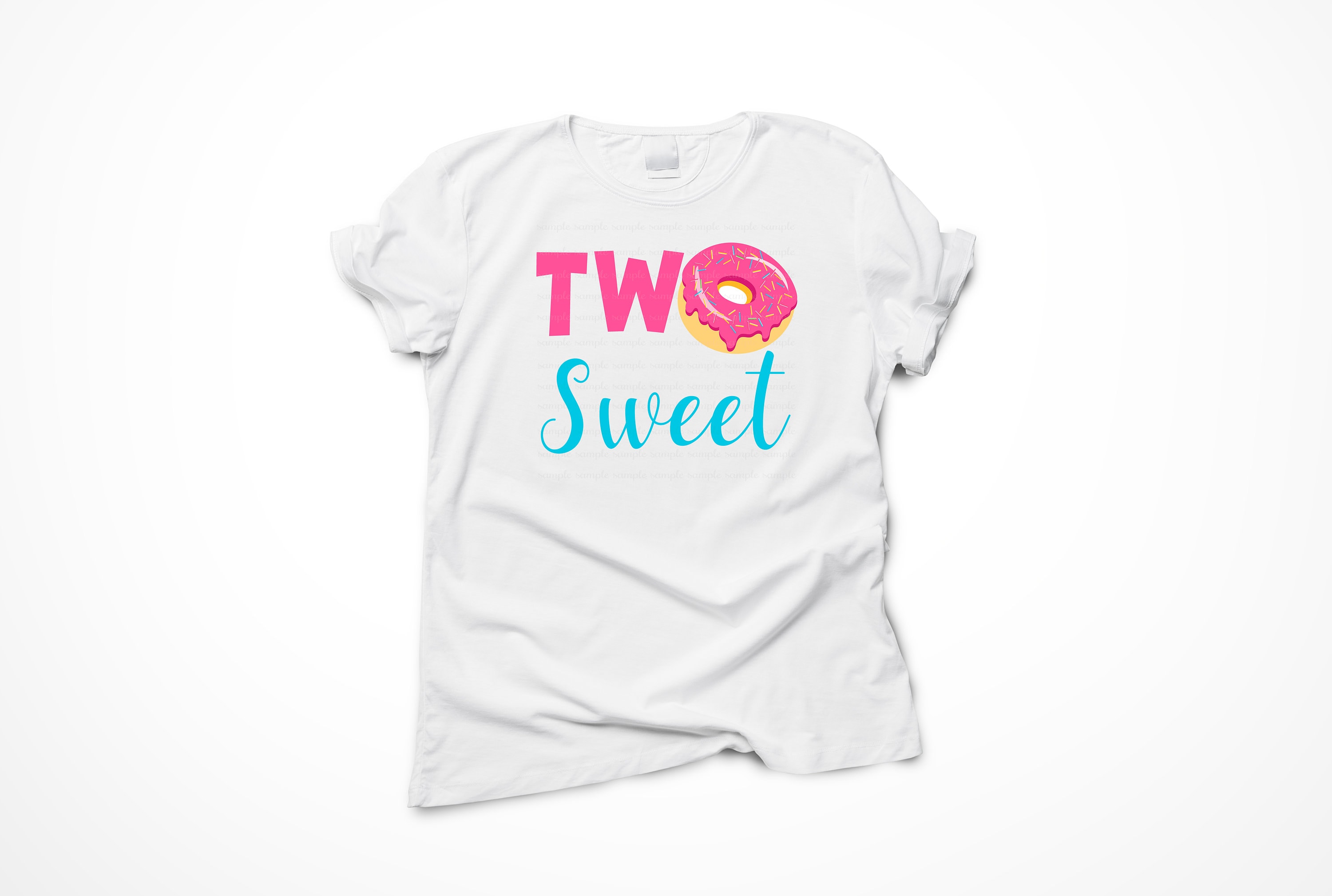 Two Sweet. Donut Birthday Girl. PNG File. Sublimation. Digital File ...