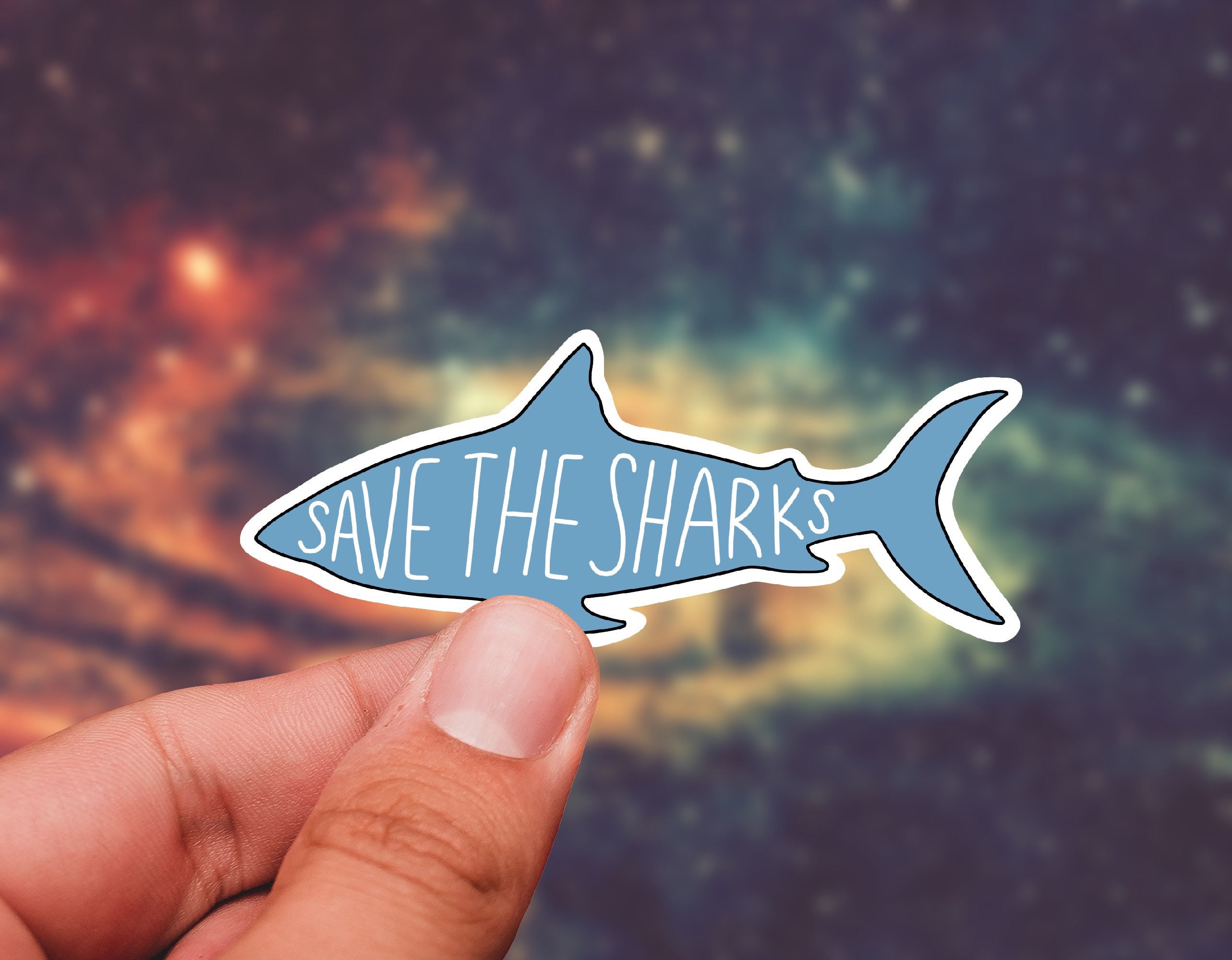 Save Sharks Sticker | Etsy