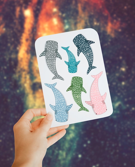 Whale Sharks Sticker Sheet | Etsy