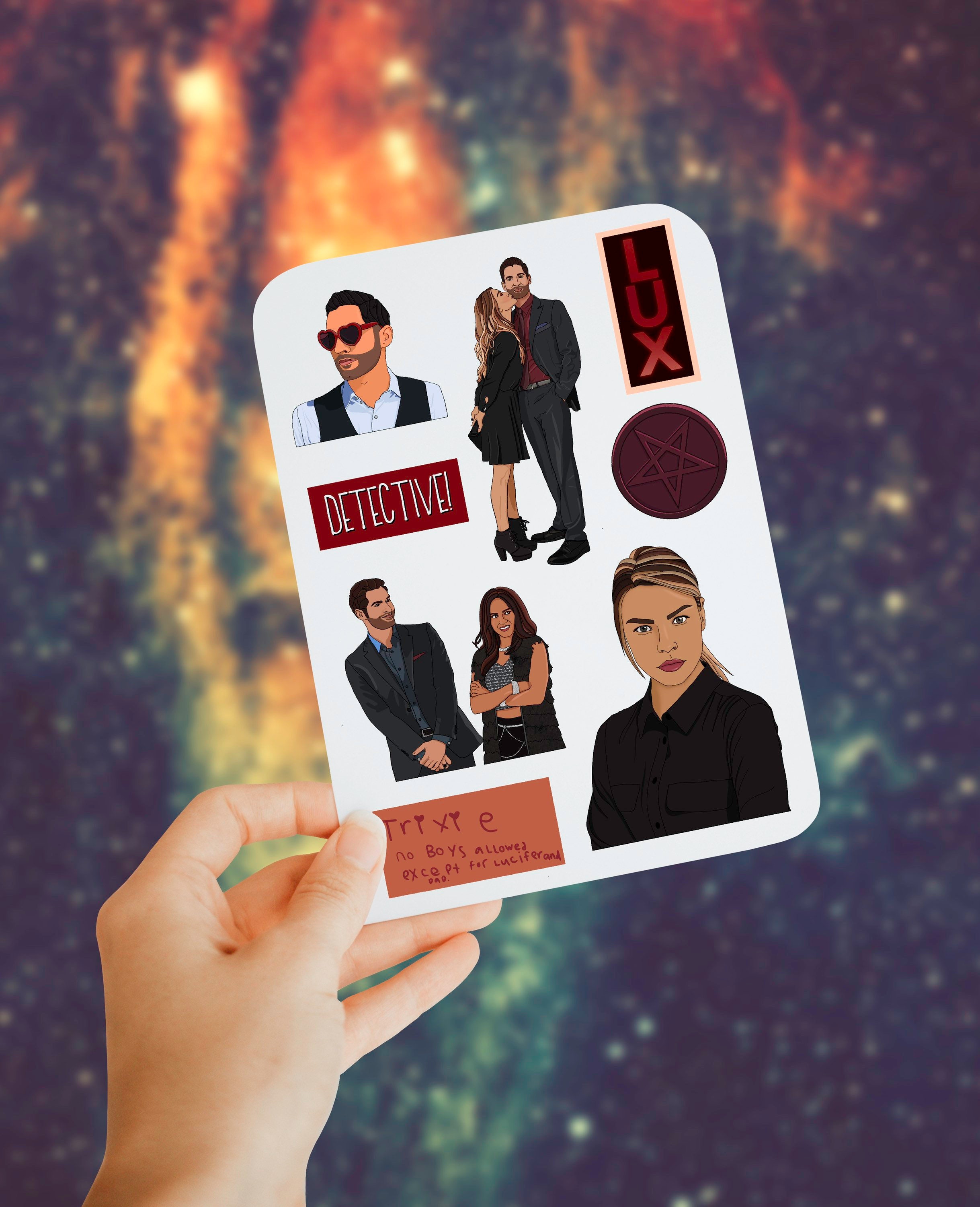 Lucifer Sticker Sheet | Etsy