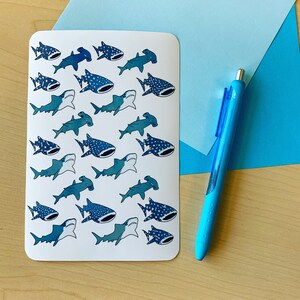 Shark Sticker Sheet - Etsy