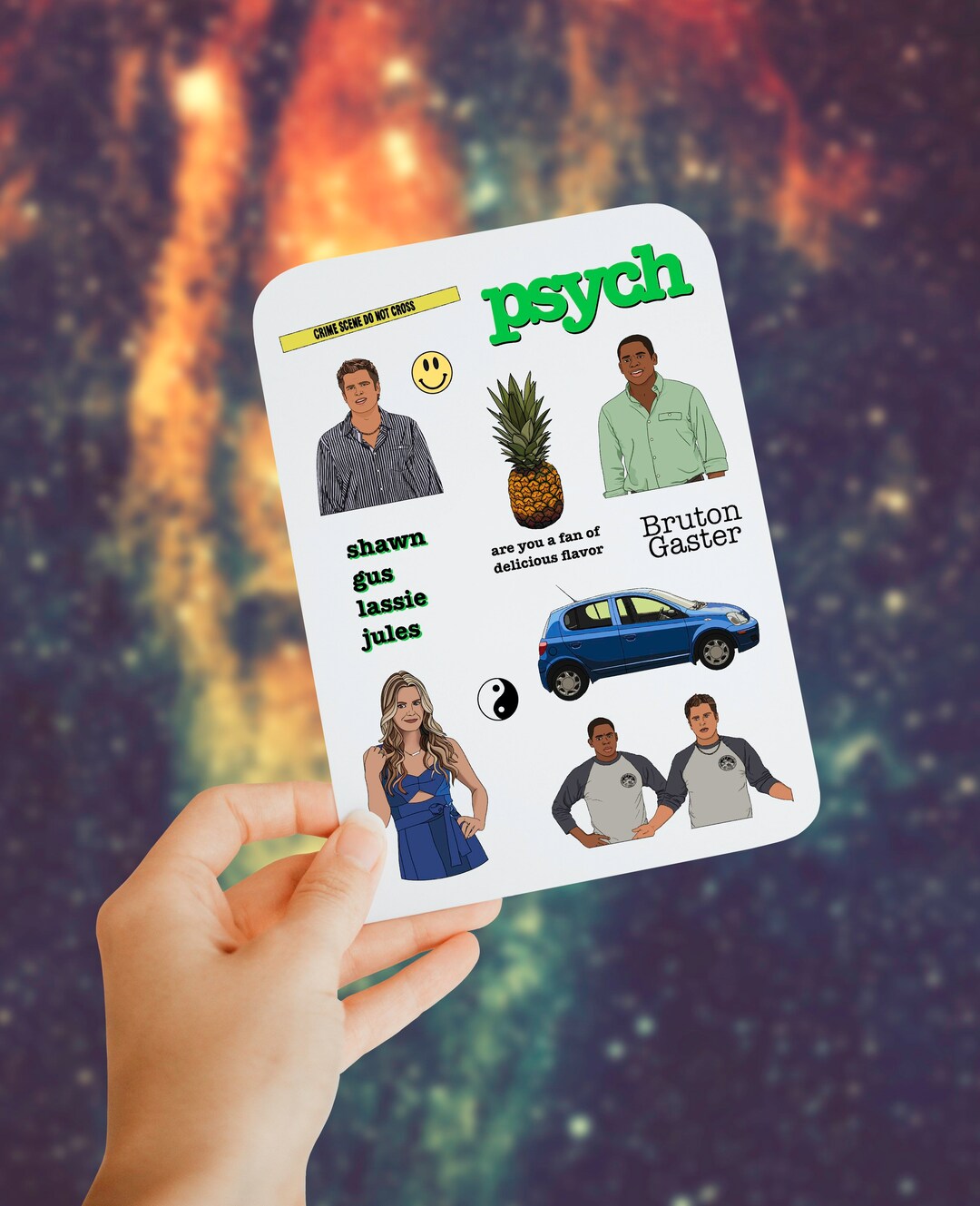 Psych Sticker Sheet - Etsy