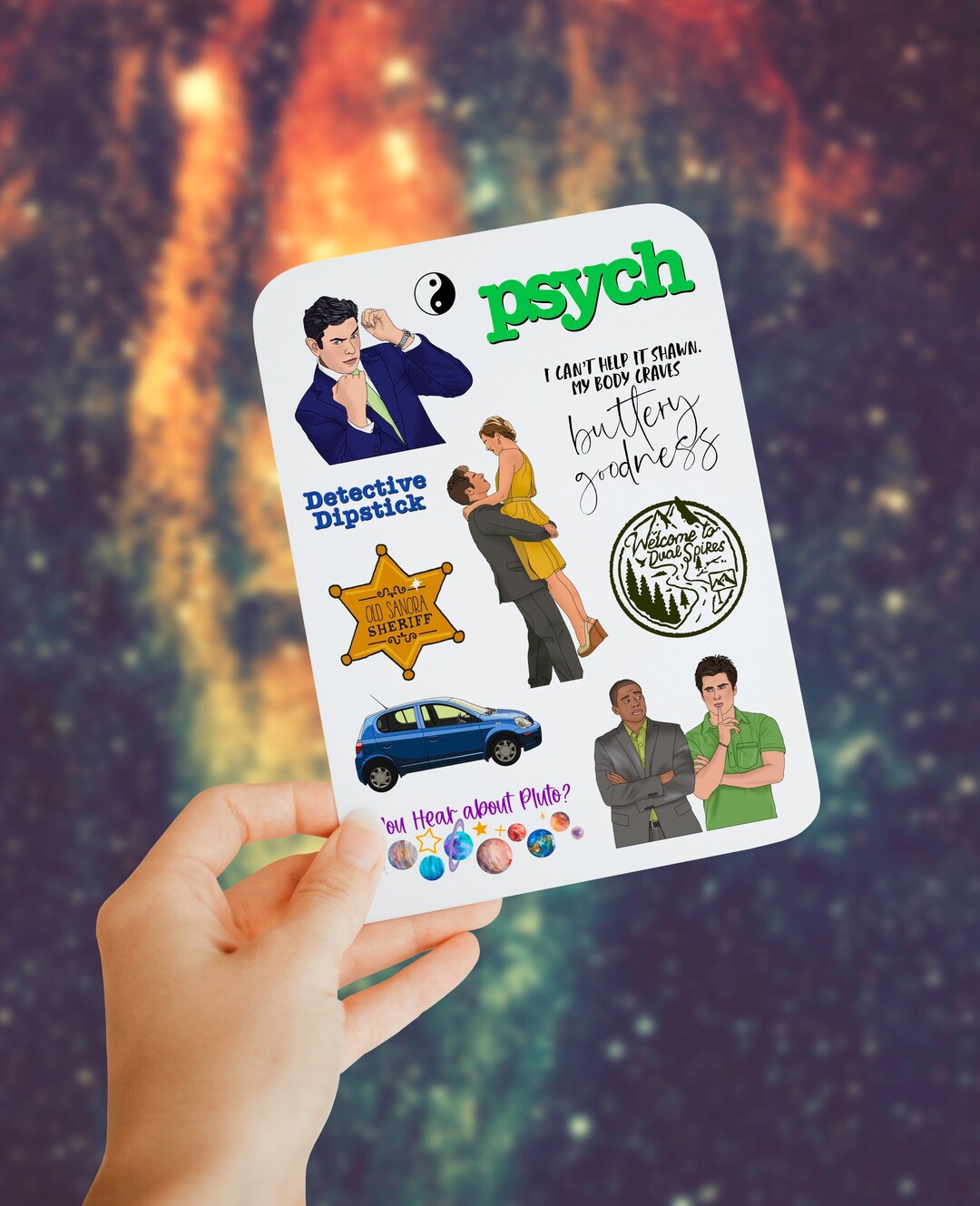 Psych 2 Sticker Sheet - Etsy