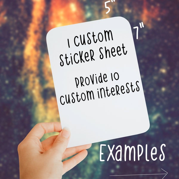 Custom Stickers Sheet - Etsy