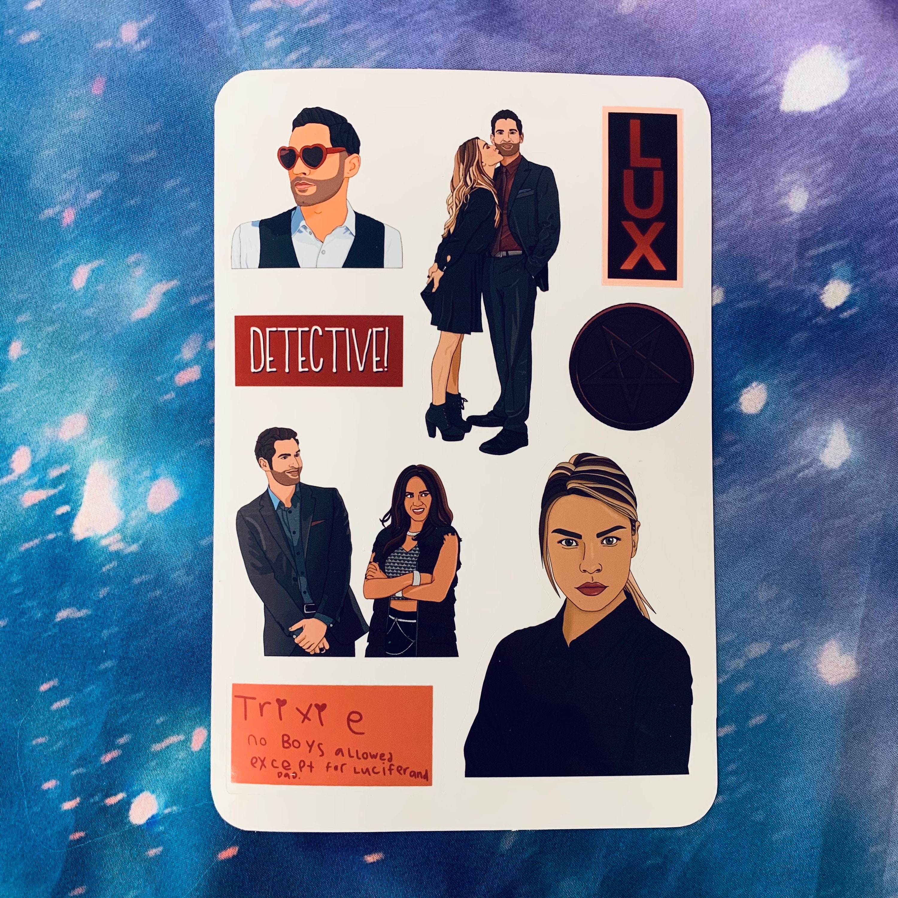 Lucifer Sticker Sheet | Etsy