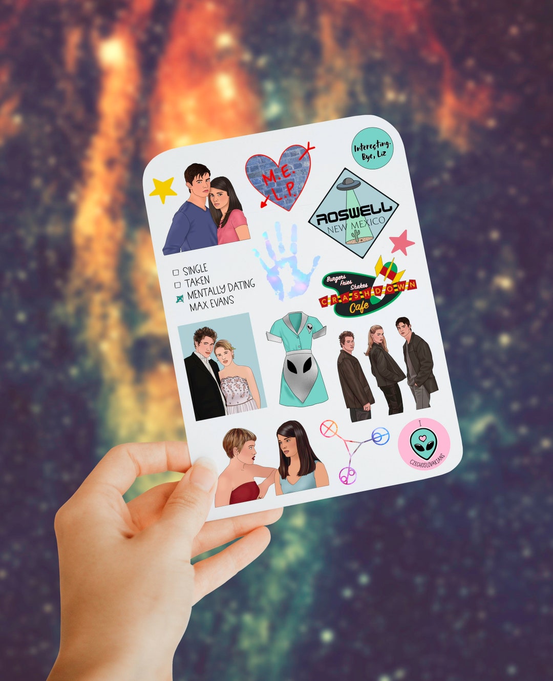 Roswell Sticker Sheet - Etsy
