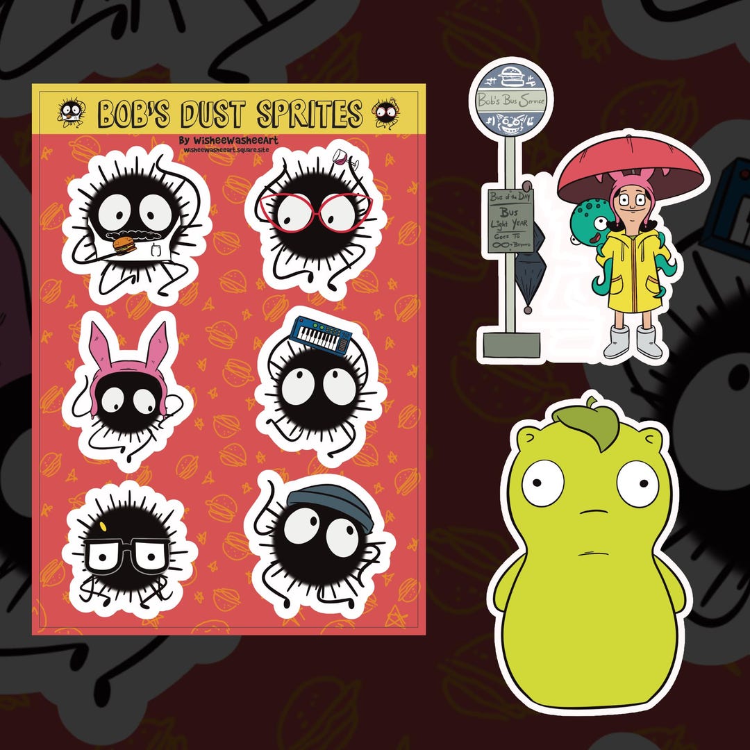 My Neighbor Bob Vinyl Sticker Pack - Etsy