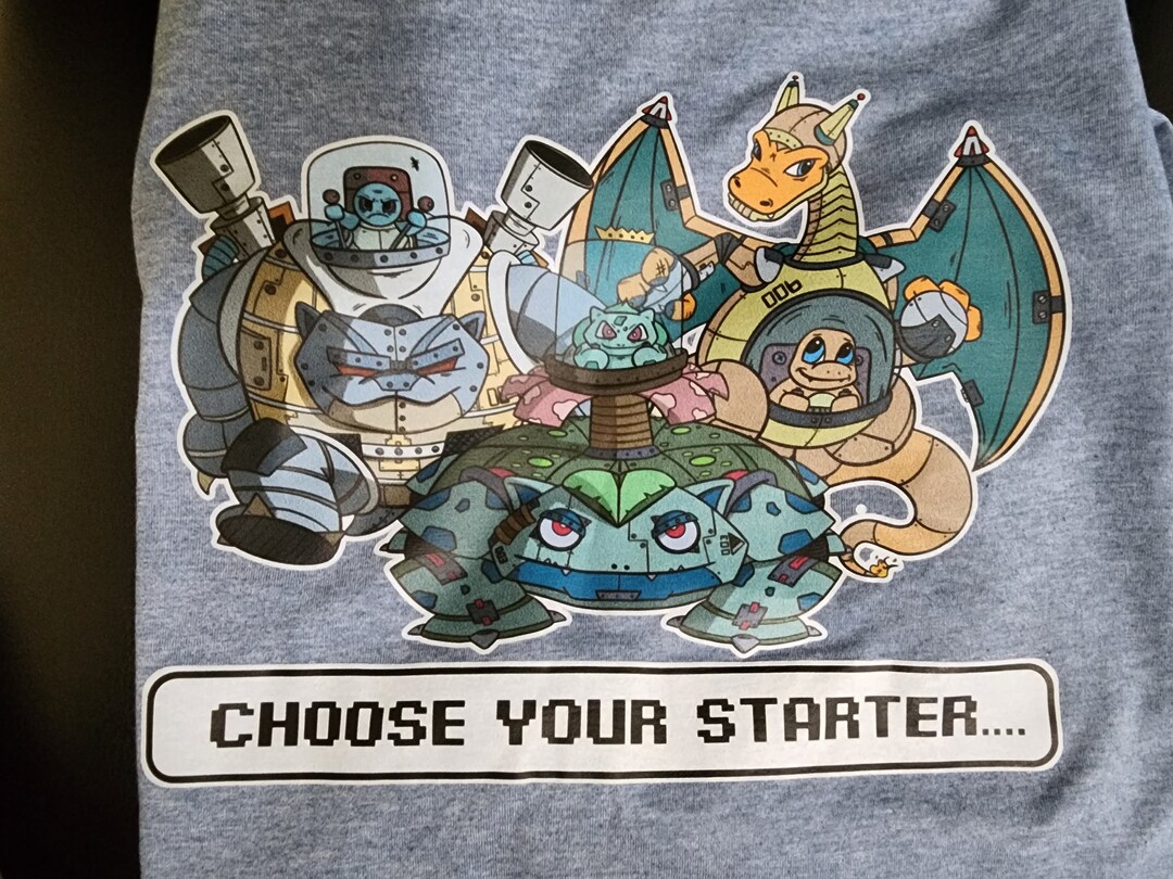 Choose Your Starter: Poke Mech Shirt - Etsy