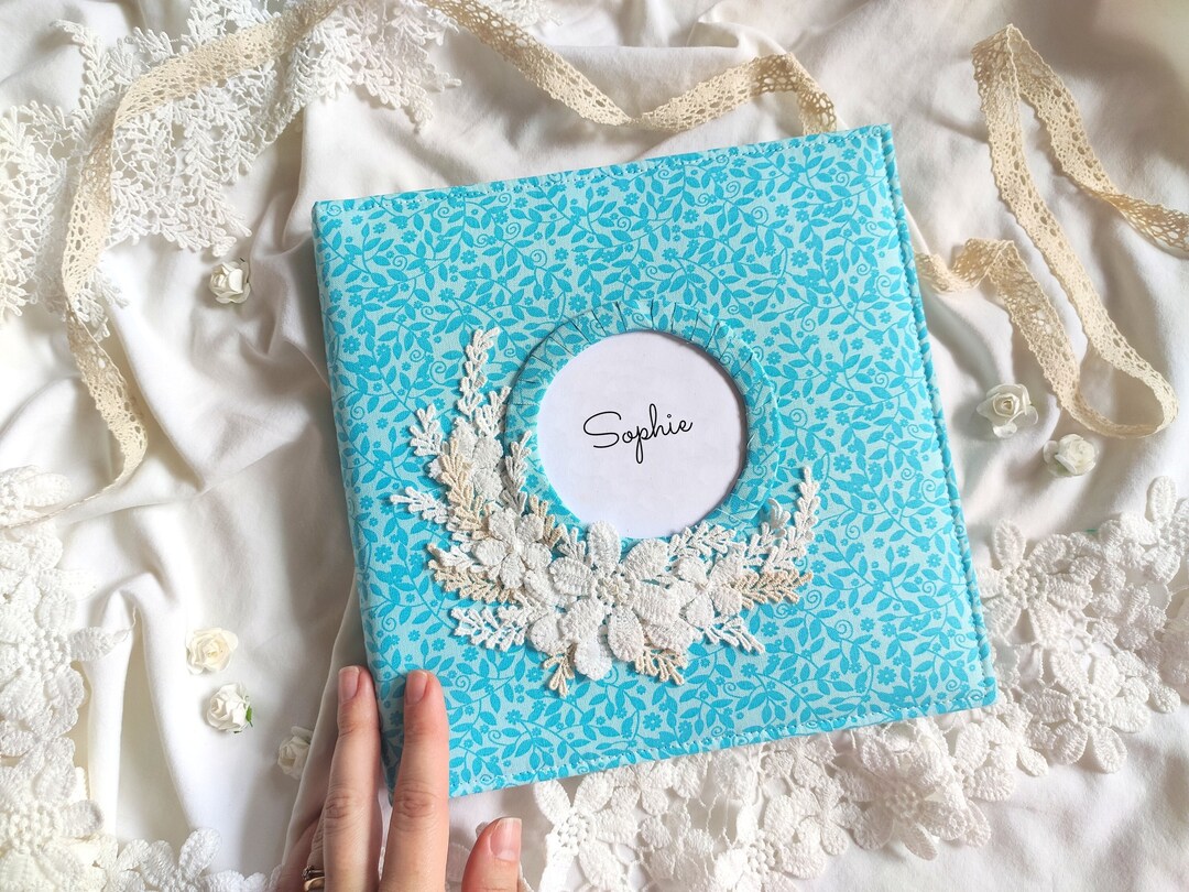 Personalized Photo Album With Flowers Weeding Album Scrapbook Album ...
