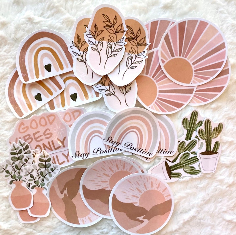 Boho Sticker Pack - Sticker Set, Sticker Bundle, Water Bottles/laptop ...