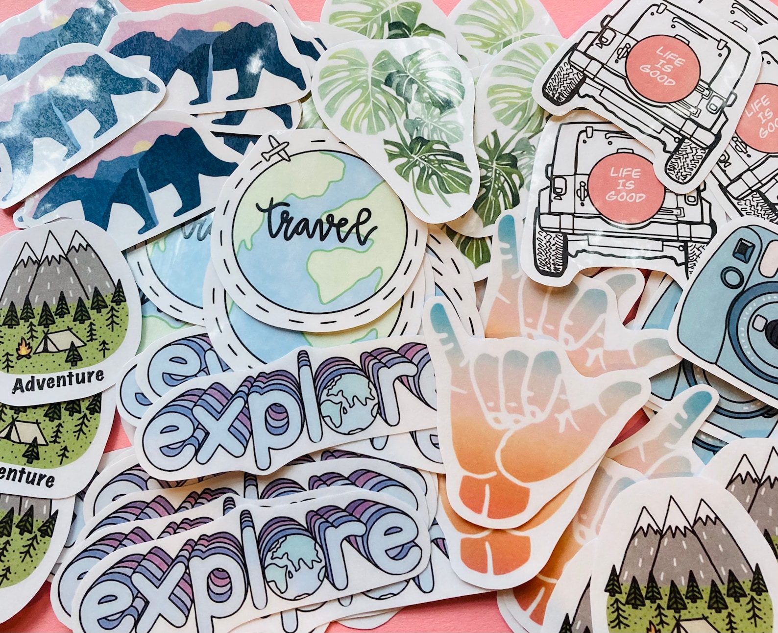 Adventure/Outdoor/Nature Sticker Pack | Etsy