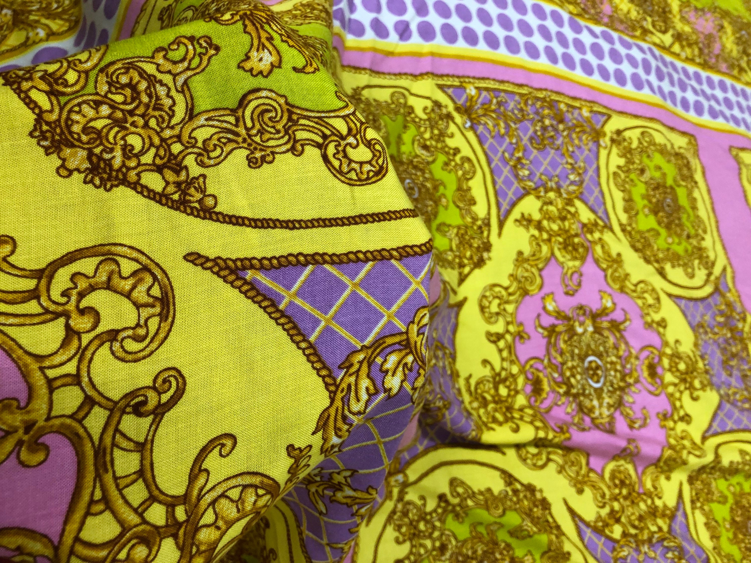 Fabric for an ethereal dress or shirt with a colored pattern | Etsy