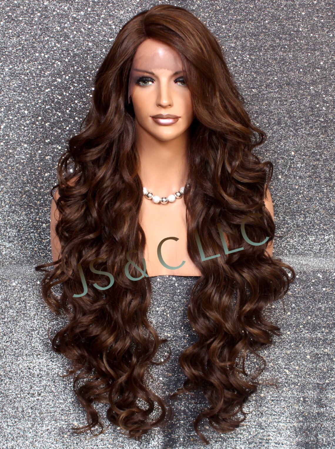 EXTRA LONG Human Hair Blend Lace Front Wig 38 Curly - Etsy