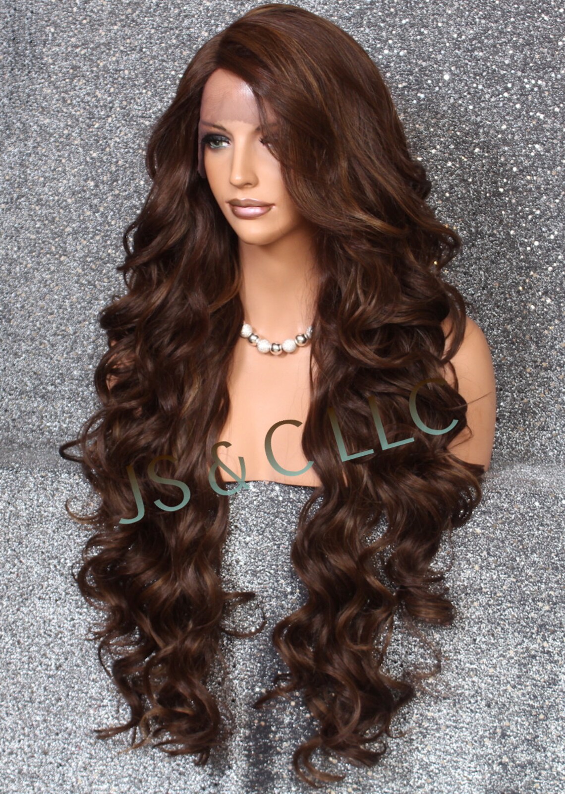 EXTRA LONG Human Hair Blend Lace Front Wig 38 Curly - Etsy