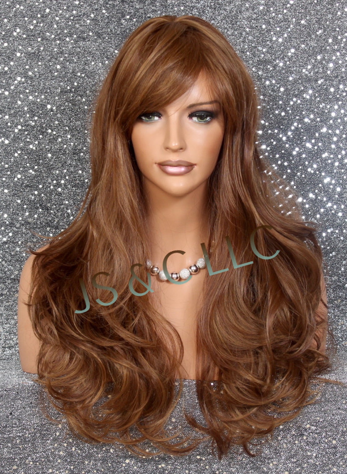 Medium and Light Auburn Mixed Human Hair Blend Wig Heat Safe - Etsy