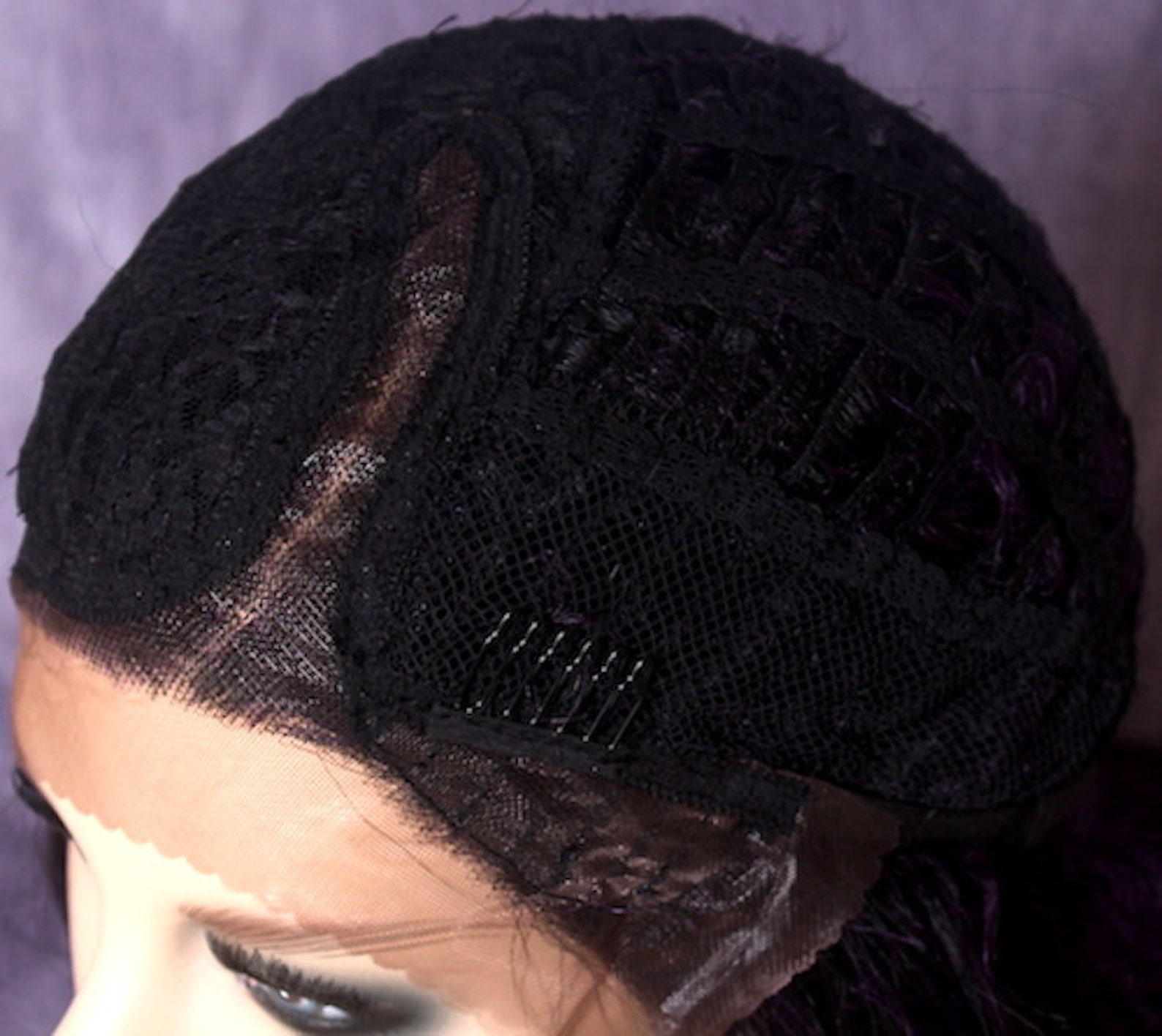 EXTRA LONG Human Hair Blend Lace Front Wig 38 Curly - Etsy