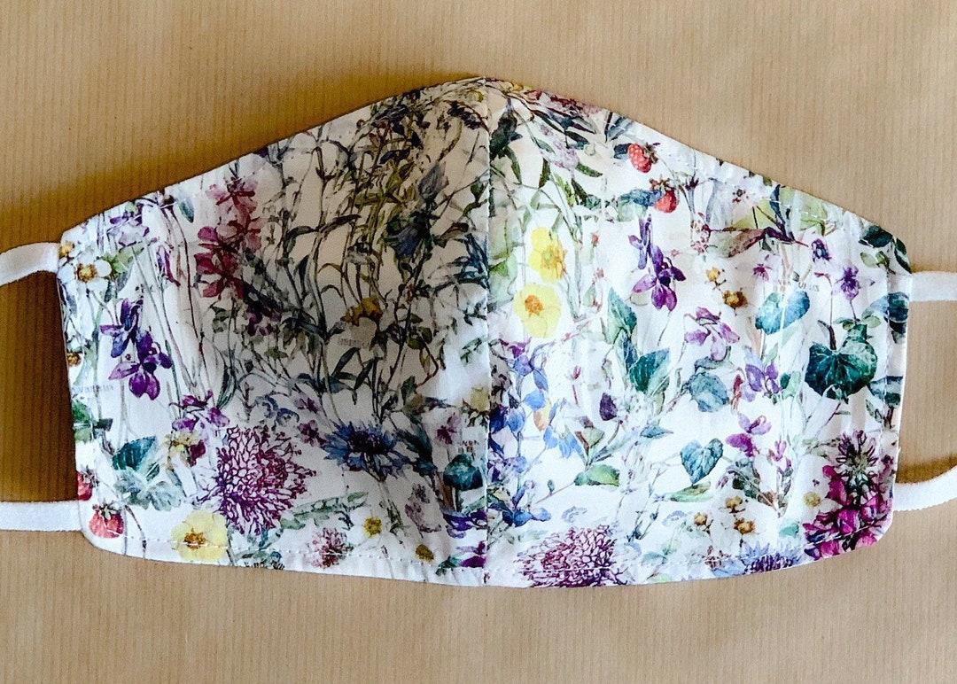 Liberty Print Face Mask, Adjustable Face Mask, Mask, Breathable Mask - Etsy