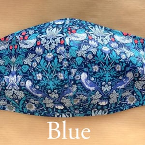 Liberty Print Face Mask, Face Mask, Adjustable Mask, Breathable Mask ...