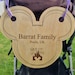 Disney Themed Pram Sign Stroller Sign Personalised Push Chair Sign ...
