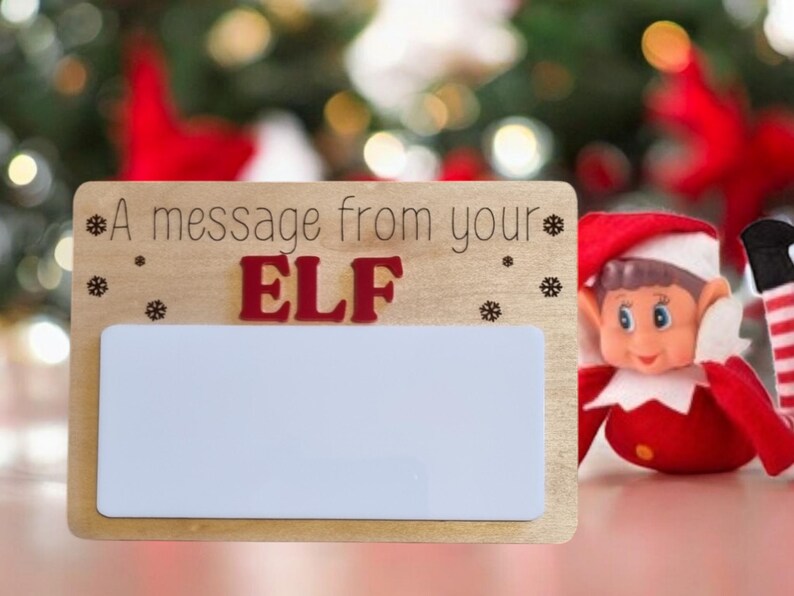 Elf on the Shelf Whiteboard: Christmas Message Board for Kids - Etsy