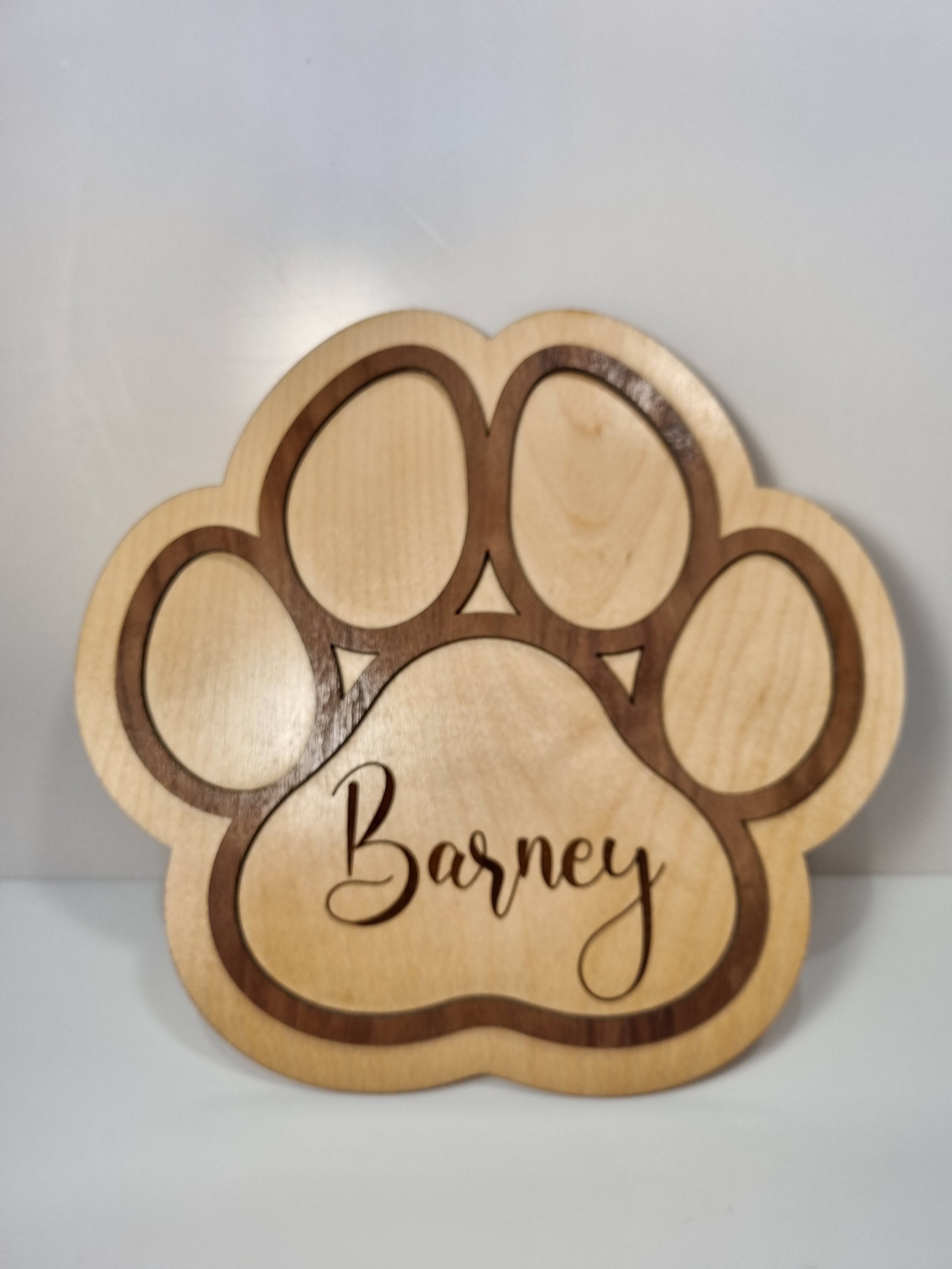 Paw Print Sign Personalised Paw Print Customised Paw Print | Etsy