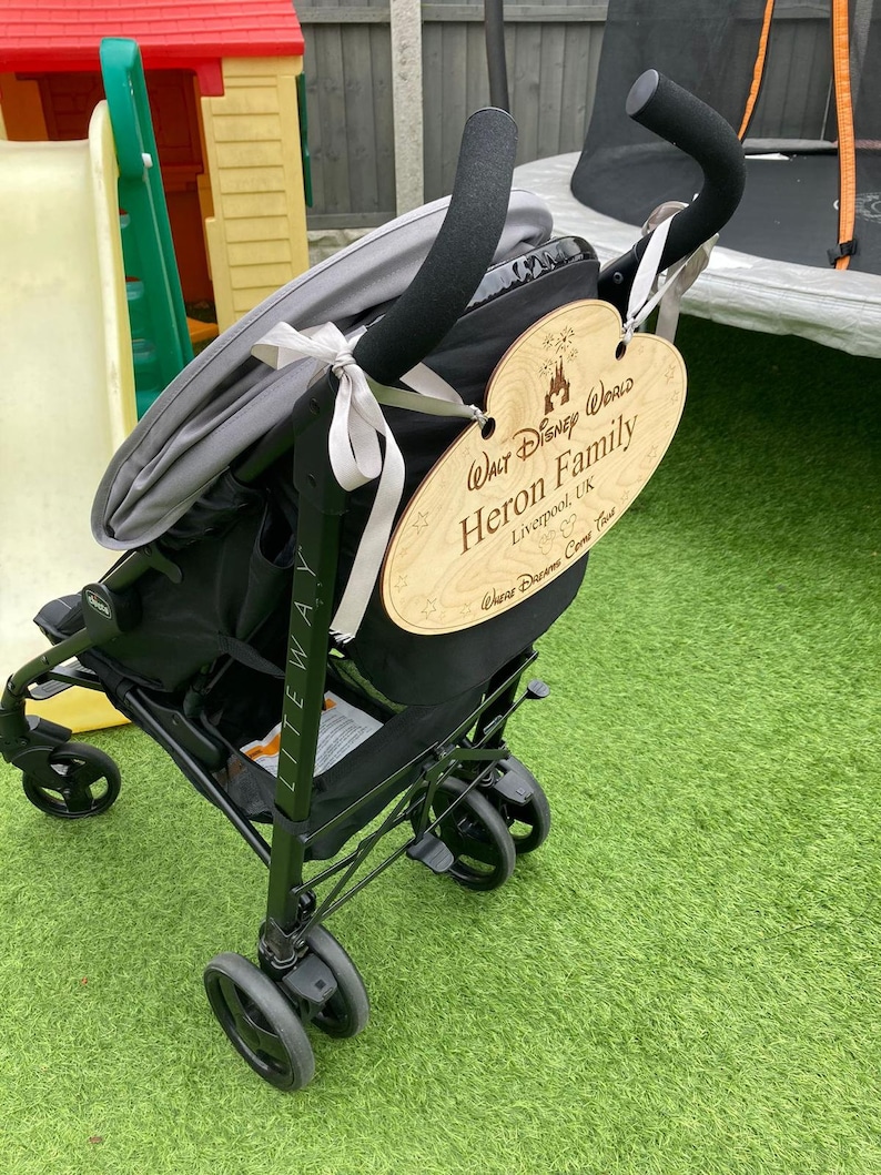 Disney Themed Pram Sign Stroller Sign Personalised Push - Etsy