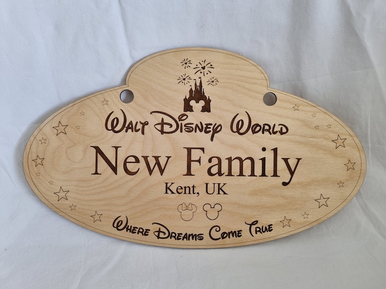 Disney Themed Pram Sign Stroller Sign Personalised Push - Etsy