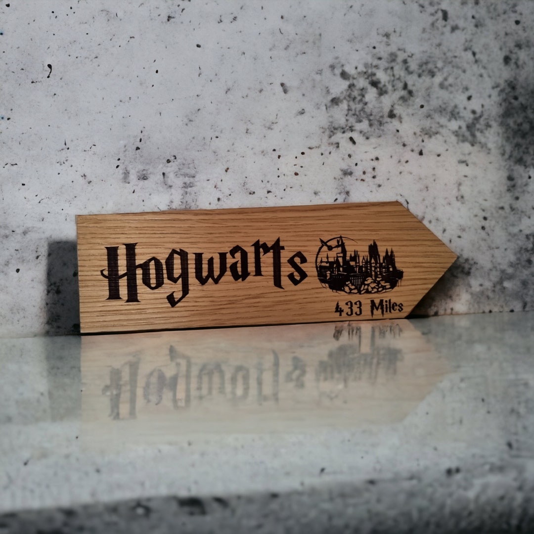 Distance to Hogwarts Harry Potter Themed Distance Sign Hogwarts ...